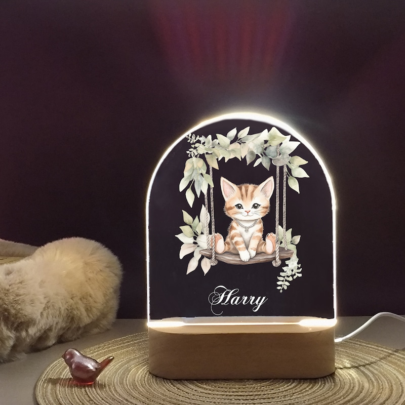 Cat Night Light - Etsy