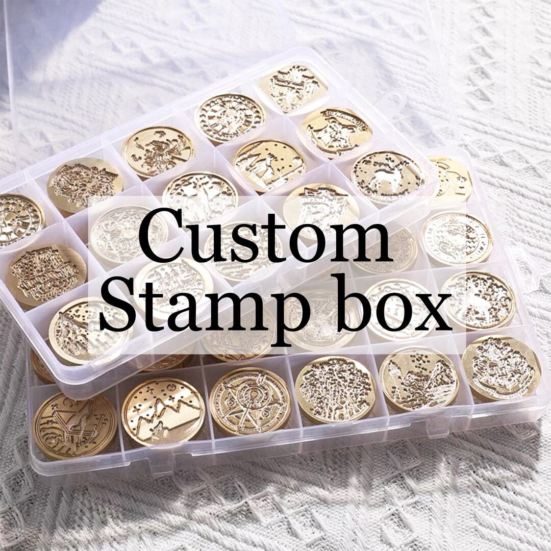 Custom Sealing Wax Stamp Box, Premium Wax Seal Stamps, Wax Stamps Box ...