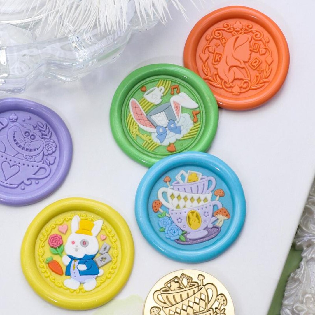 Wax Seal Stamps, Alice Series Stamps, Lovely Cartoon Wax Seals for ...