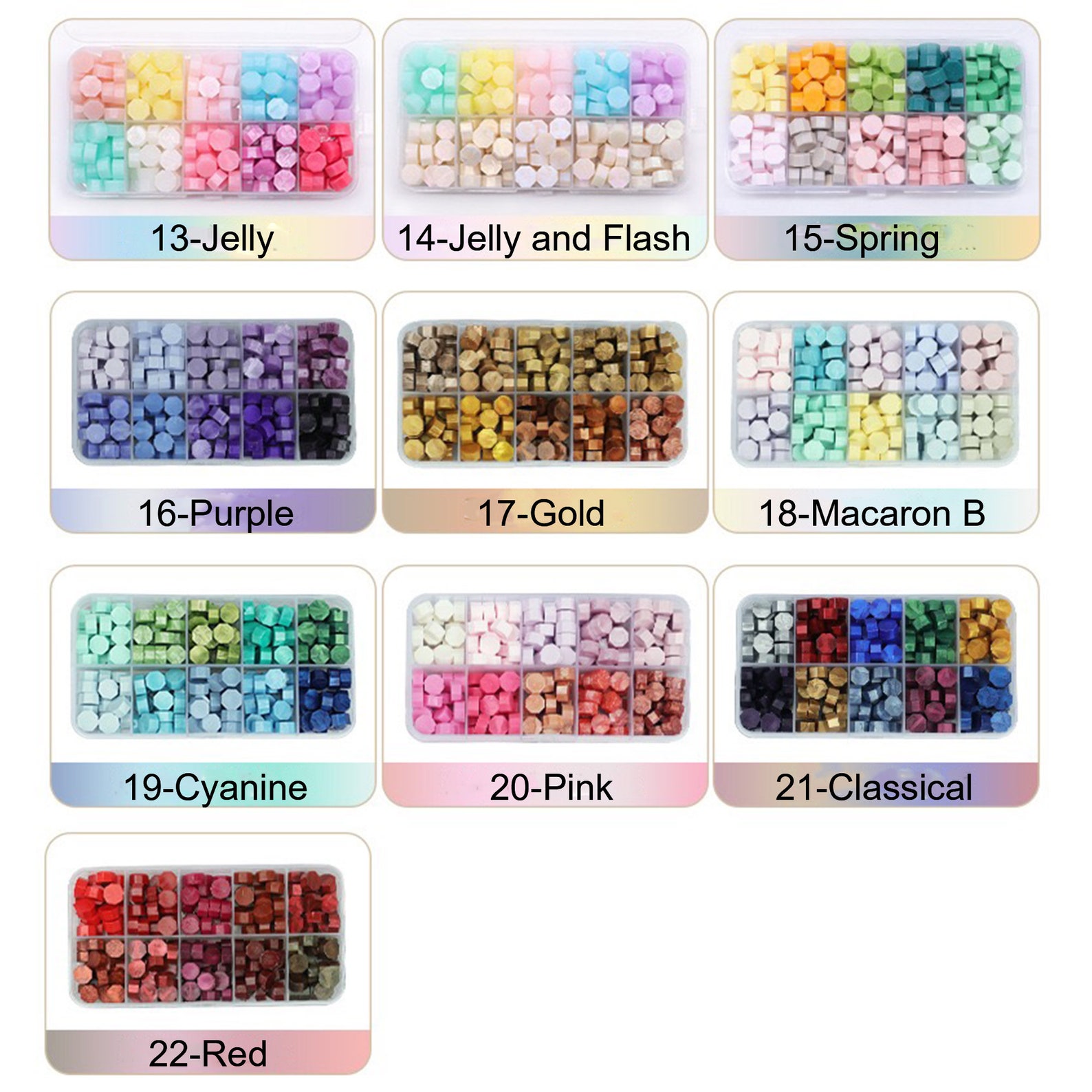 Sealing Wax Bead Set, Premium Wax Seal Beads Box, A Lot of Wax Box for ...