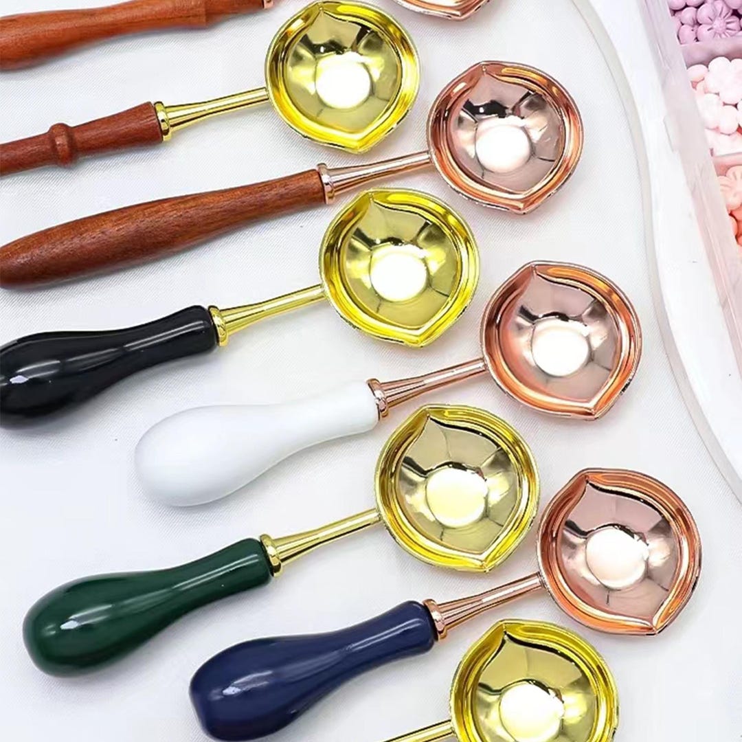 Sealing Wax Spoon for Sealing Wax Beads, Wax Seals Tools, Double Sides ...