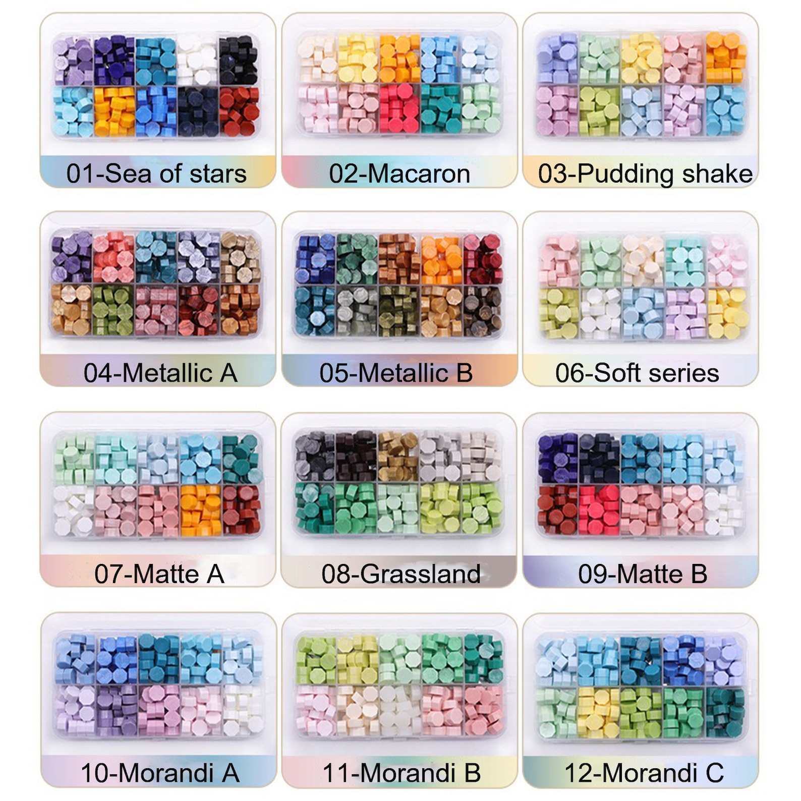 Sealing Wax Bead Set, Premium Wax Seal Beads Box, A Lot of Wax Box for ...