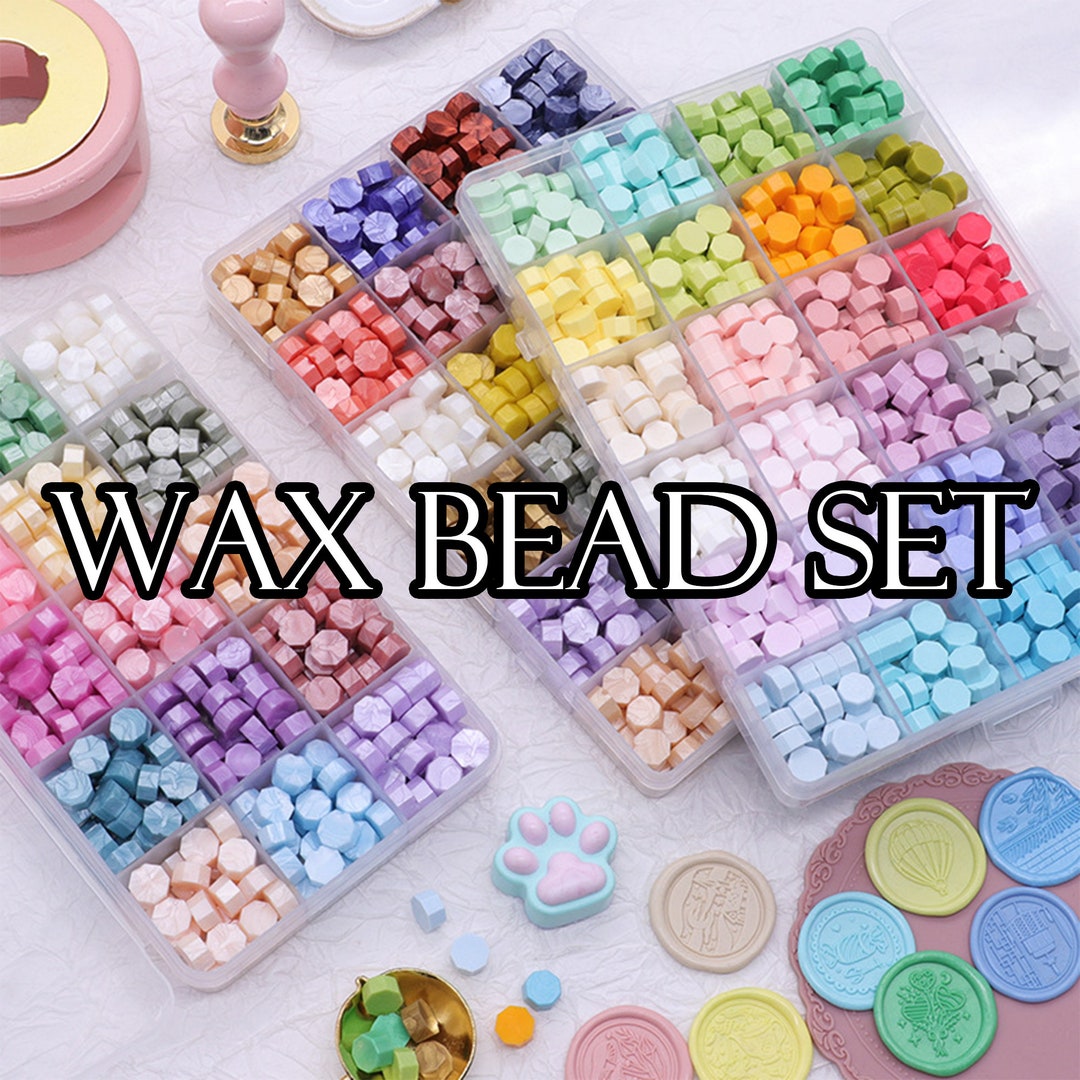 Sealing Wax Bead Set, Premium Wax Seal Beads Box, A Lot of Wax Box for ...