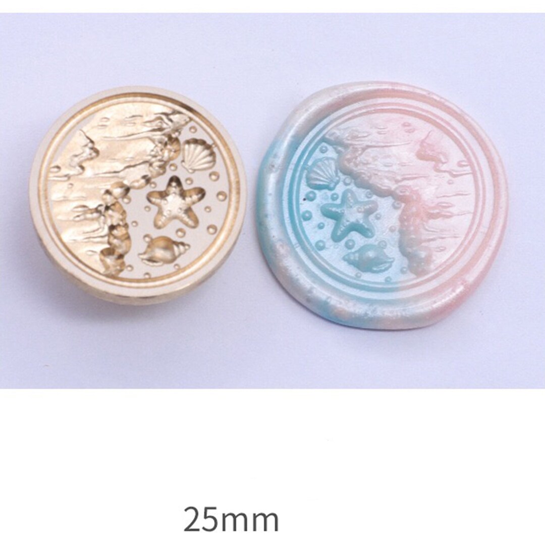 Sandbeach Wax Seal Stamp, Sea Wave Stamp Wax Seals for Invitation ...