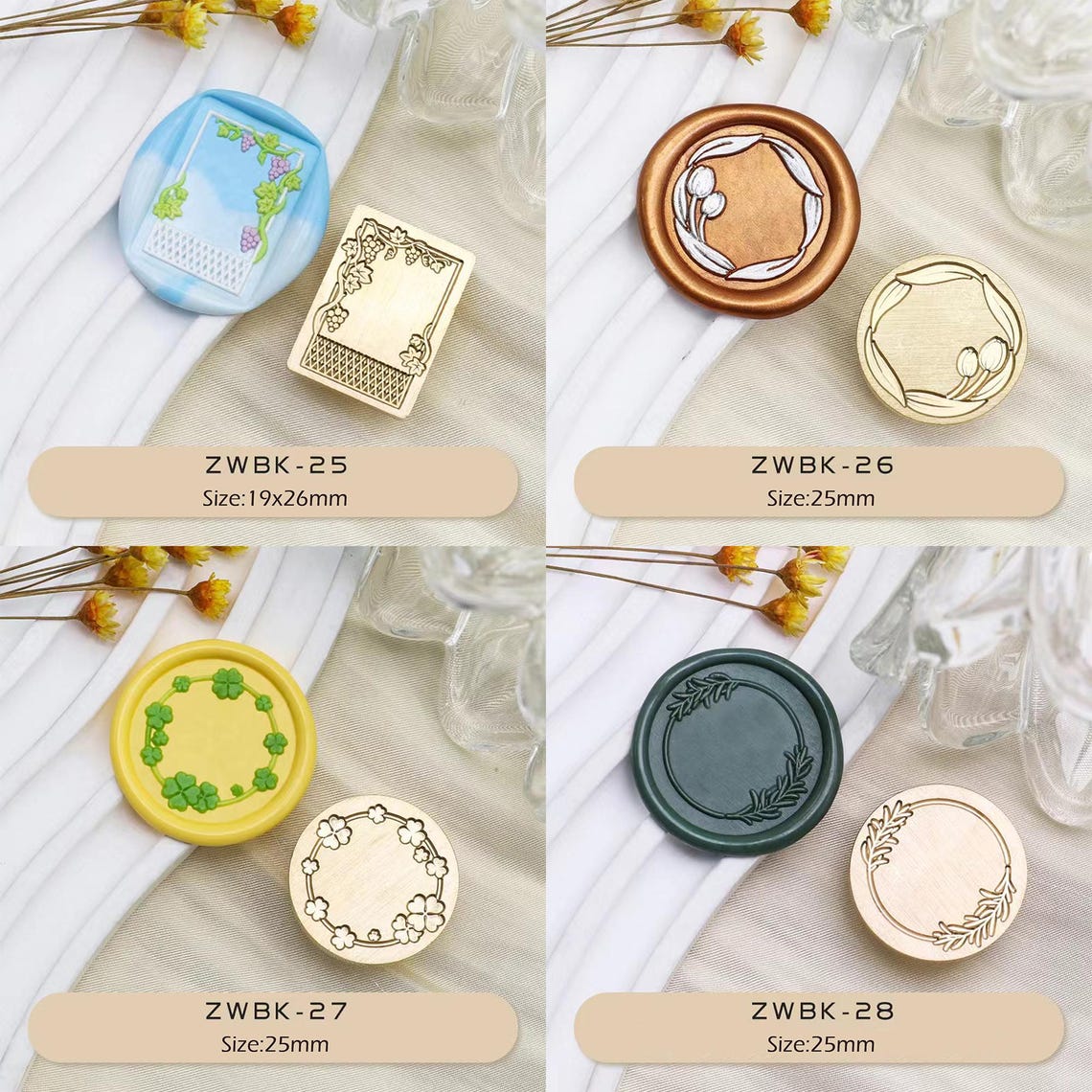 Vintage Picture Frame Wax Seal Stamps, Vintage Stamps Wax Seals for ...