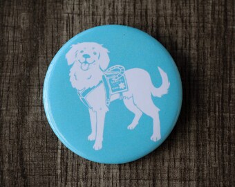 Service Dog in Training Button Service Dog Name Tag - Etsy
