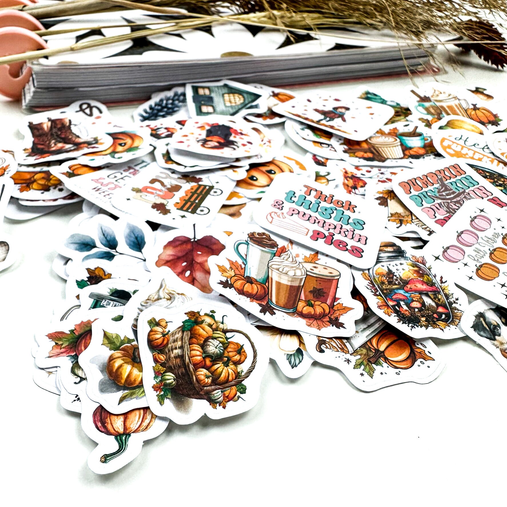 Random STICKER Set Fall 1 Autumn Stickers Stickers Sheet - Etsy