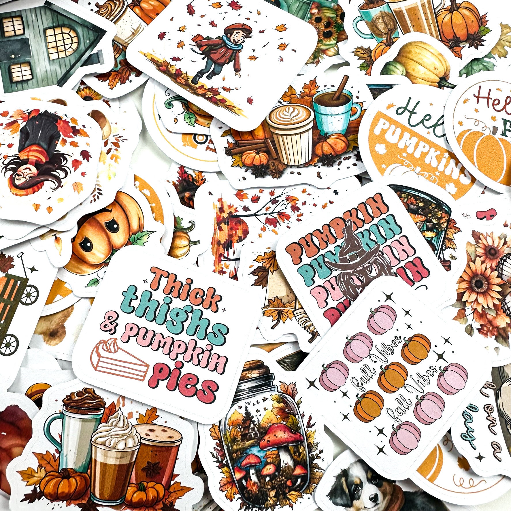 Random STICKER Set Fall 1 Autumn Stickers Stickers Sheet - Etsy