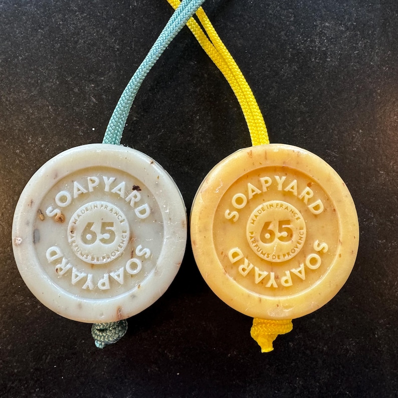 Soap on A Rope Two Pack Includes 2 French Soap Bars & 2 Ropes. Lots of ...