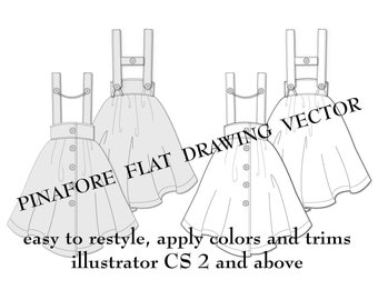 Dress Fashion Vector - Etsy