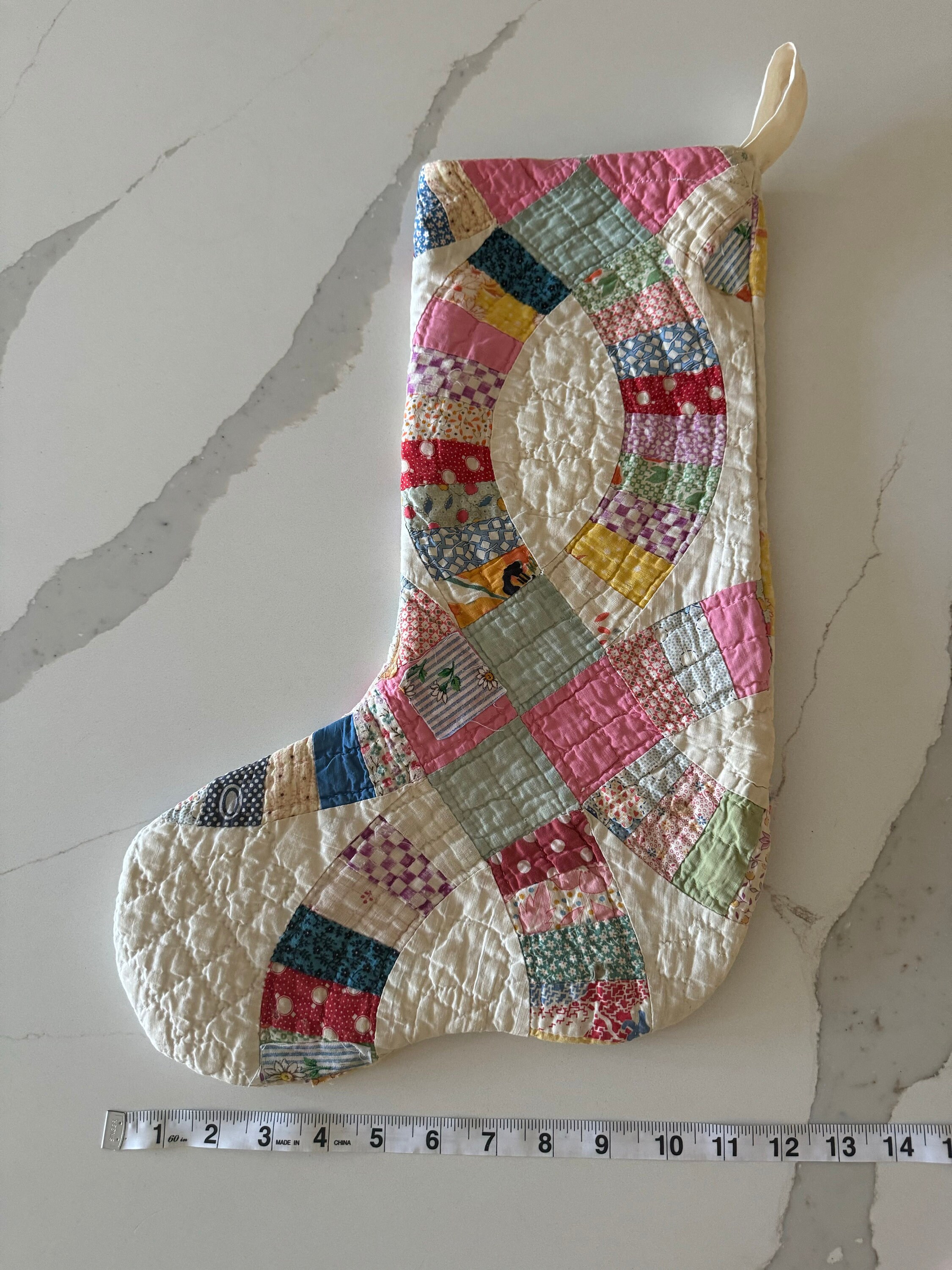 Vintage Quilted Stocking - Etsy