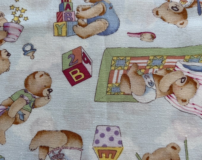 Alexander Henry Teddy Bear Print - Etsy