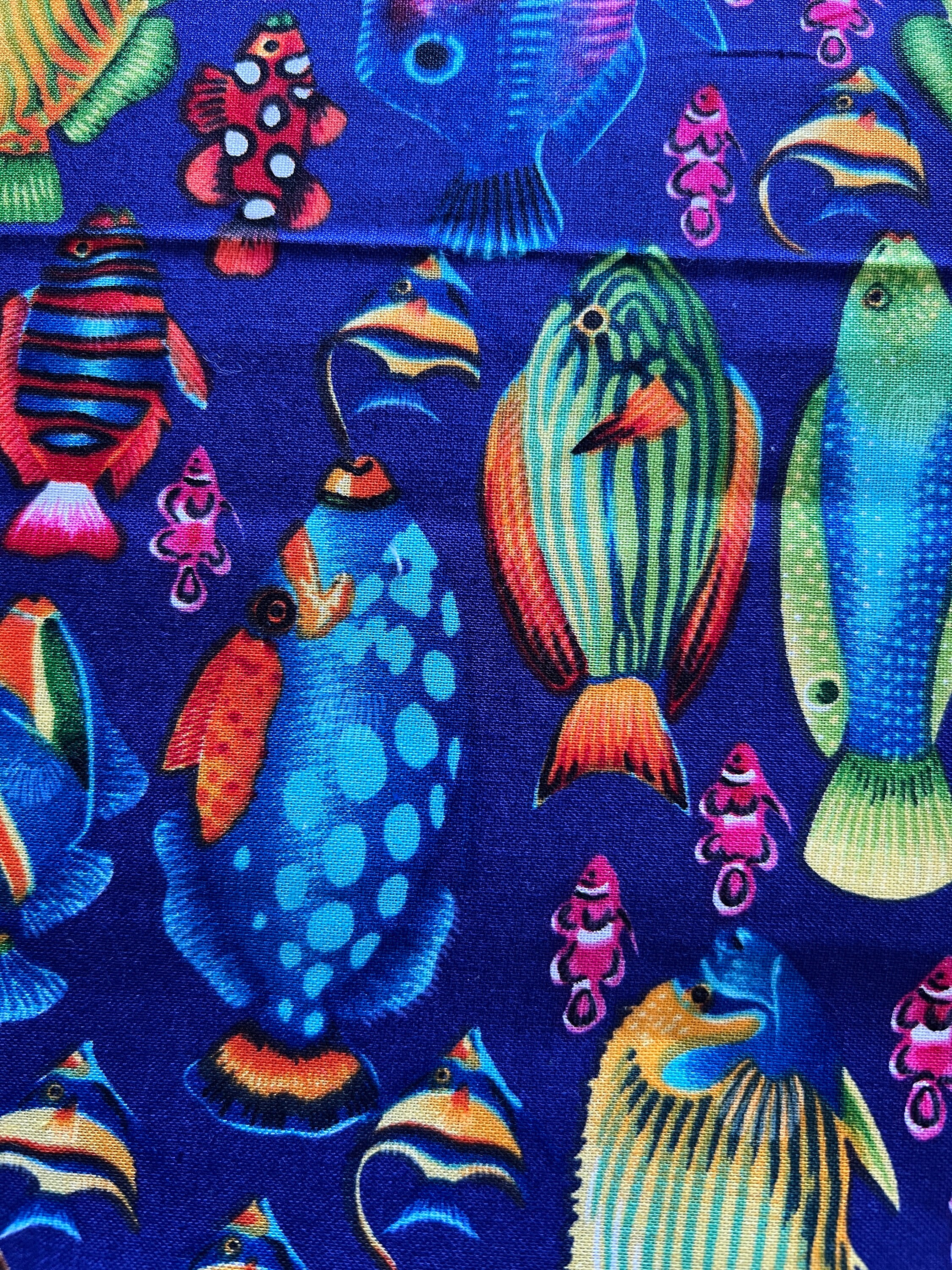Alexander Henry Bold Fish Print - Etsy