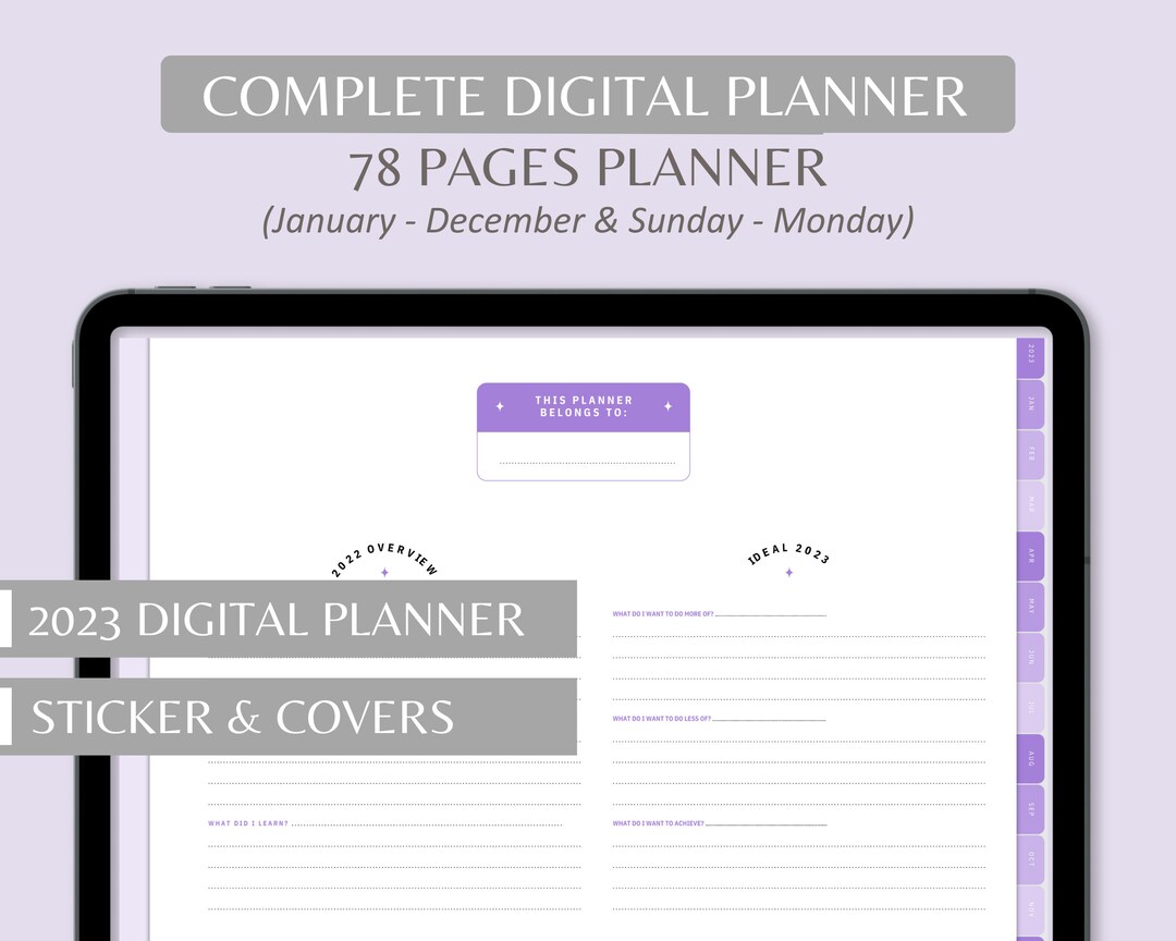 Digital Planner, 2023 Digital Planner, Daily Digital Planner, Goodnotes ...