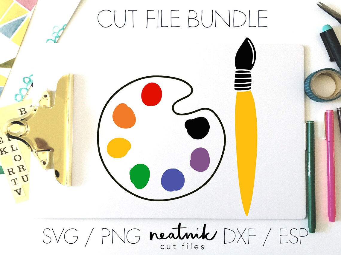 Paint Palette SVG Painter SVG Artist Svg Paintbrush Svg Simple SVG Cut ...