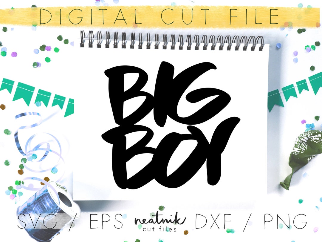 Big Boy Svg Boy Svg Potty Trained Svg Black Ink Fat Marker Tshirt Hand ...