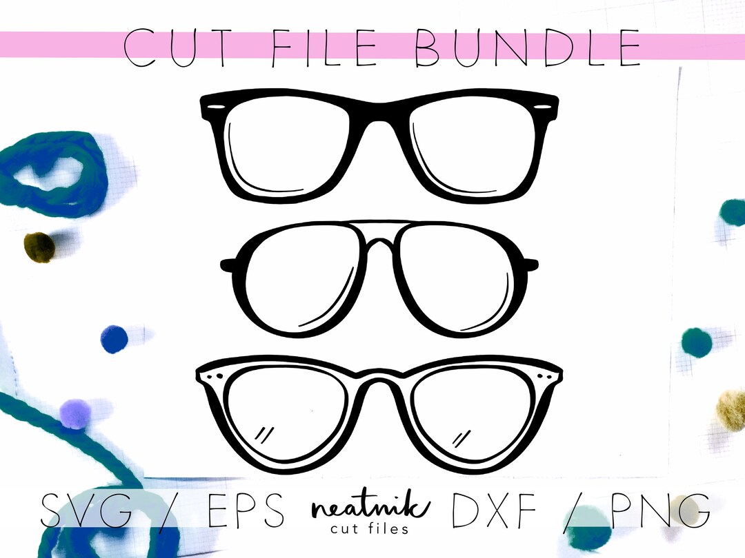 Glasses SVG Eyeglasses SVG Aviator Svg Wayfarer SVG Cat Eye Svg ...