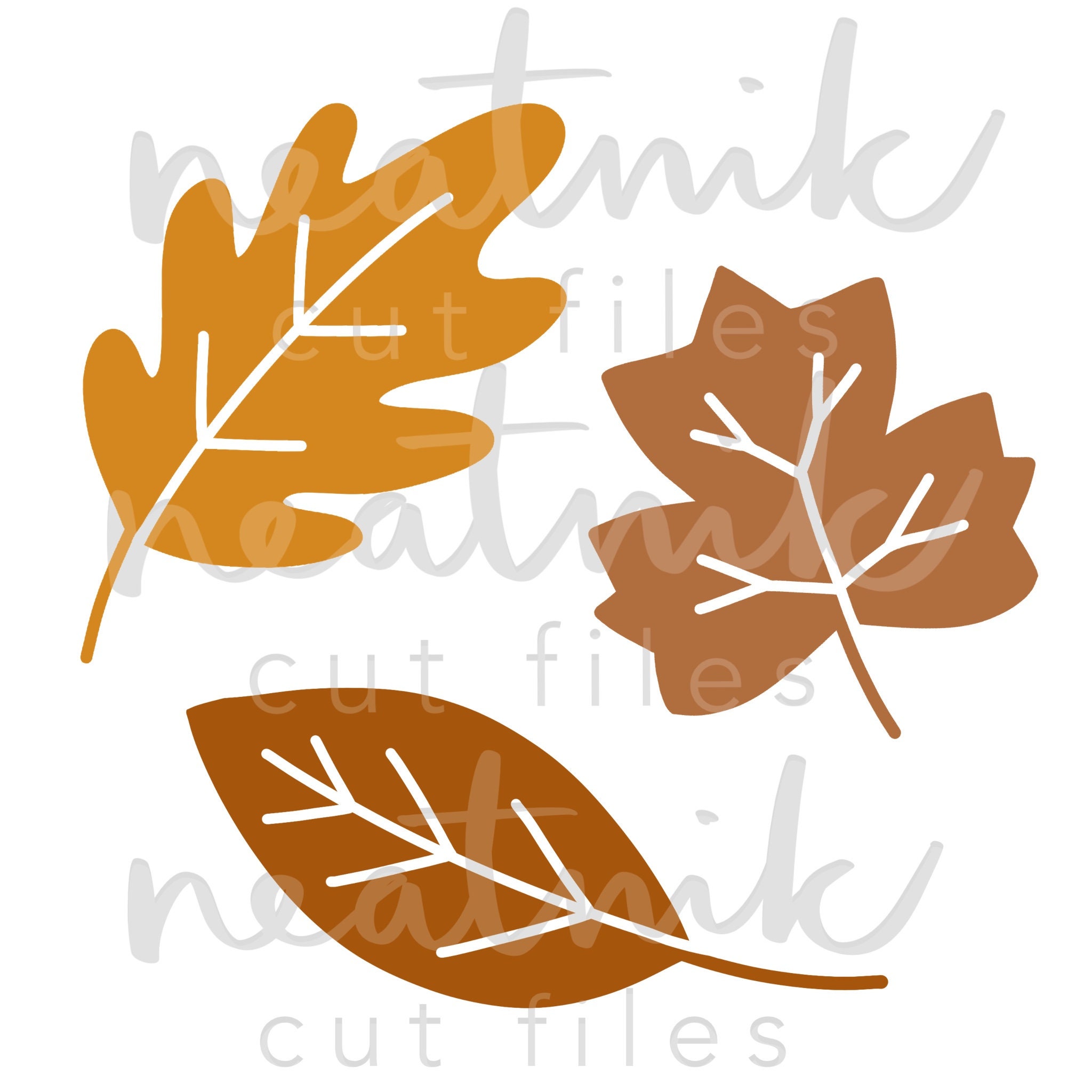 Autumn Leaves SVG Fall Leaves SVG Leaves SVG Leaf Cut File Bundle Png ...