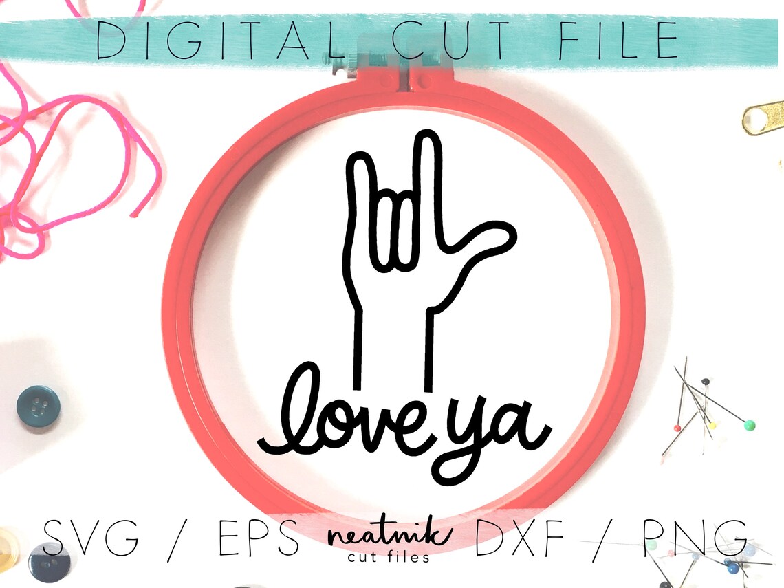 Love Ya Svg Hand Shapes SVG I Love You Svg Hand Gestures Svg Sign ...