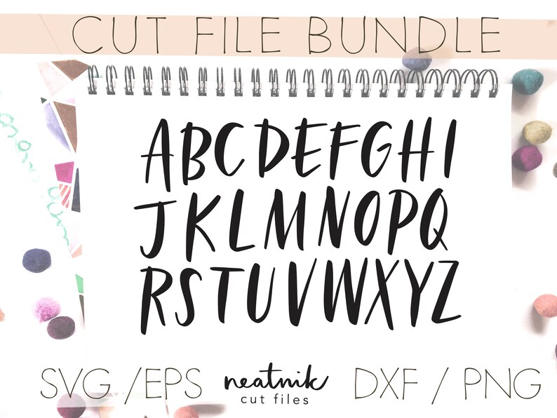Alphabet SVG ABC Svg Hand Lettered Font Svg Logo Svg Cut File Bundle ...
