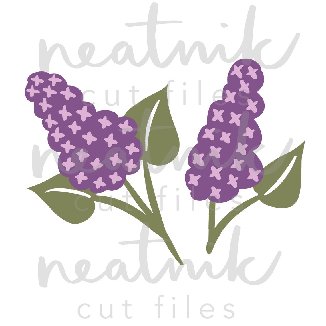 Lilac Svg Flowers Svg Spring Svg Mother's Day Svg Springtime Hand Drawn ...