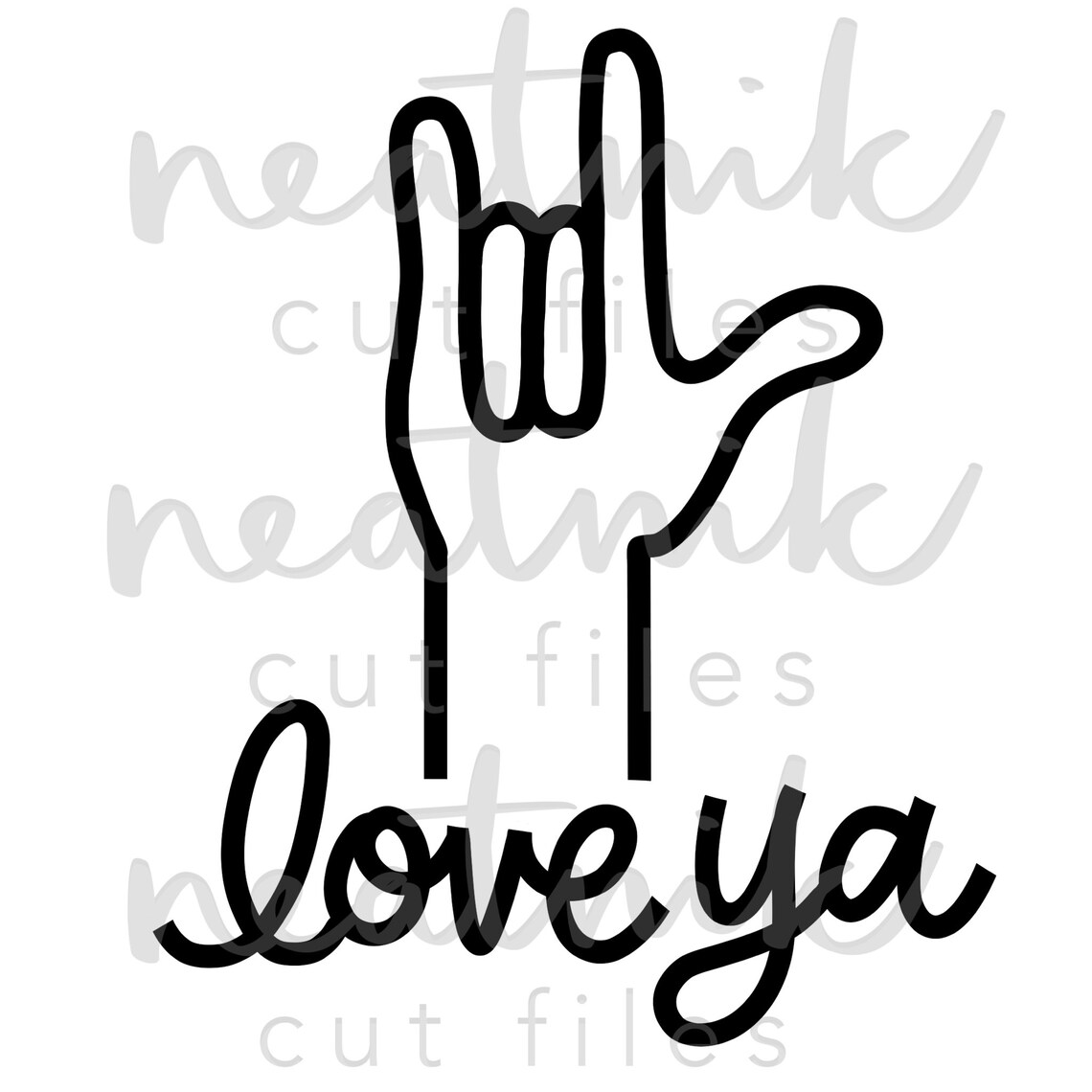 Love Ya Svg Hand Shapes SVG I Love You Svg Hand Gestures Svg Sign ...