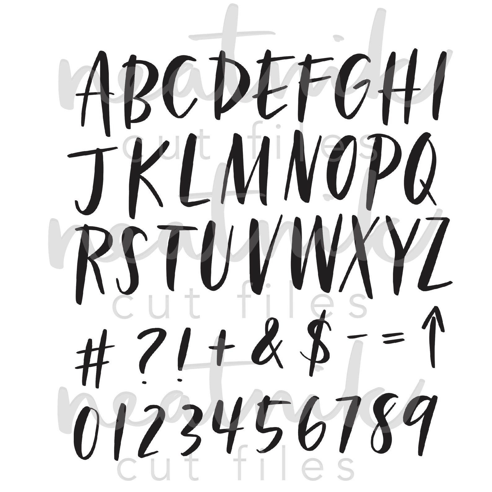 Alphabet SVG ABC Svg Hand Lettered Font Svg Logo Svg Cut File Bundle ...
