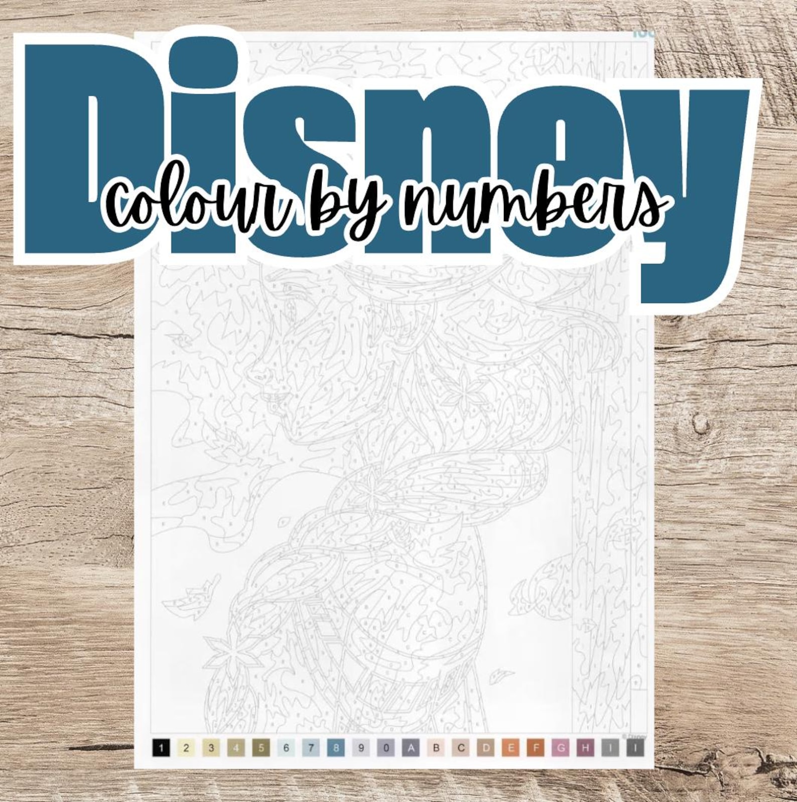 DIGITAL | Disney Colour by Numbers Mystery - 80 Pages From 8 Books ...