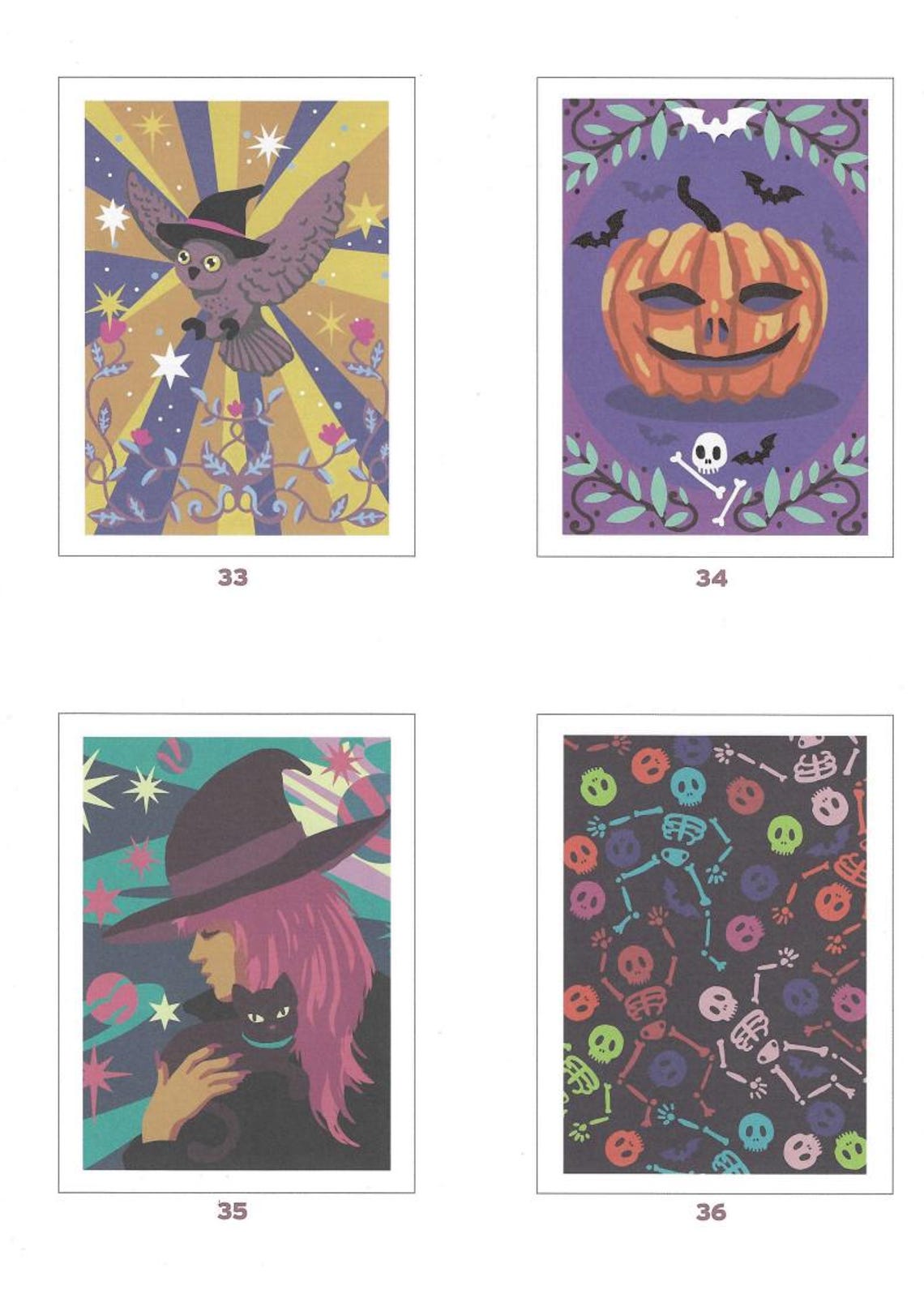 DIGITAL | Sorceries Colour by Numbers | Witches - Etsy