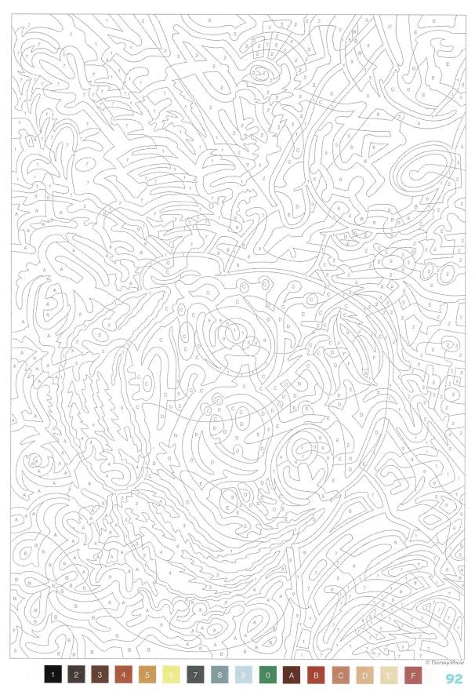 DIGITAL - Disney Mystery Colour by Numbers - Les Grands Classiques - Etsy