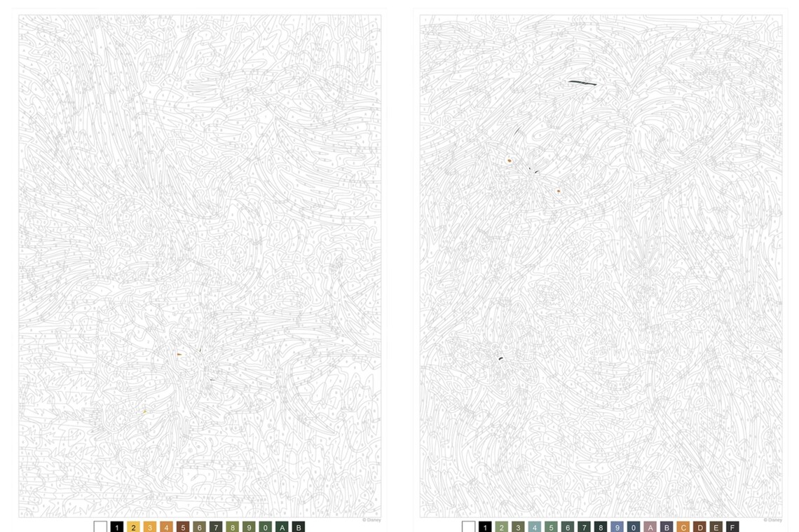 DIGITAL - Disney Magic Colour by Number - Witches , Fairies & Wizards ...