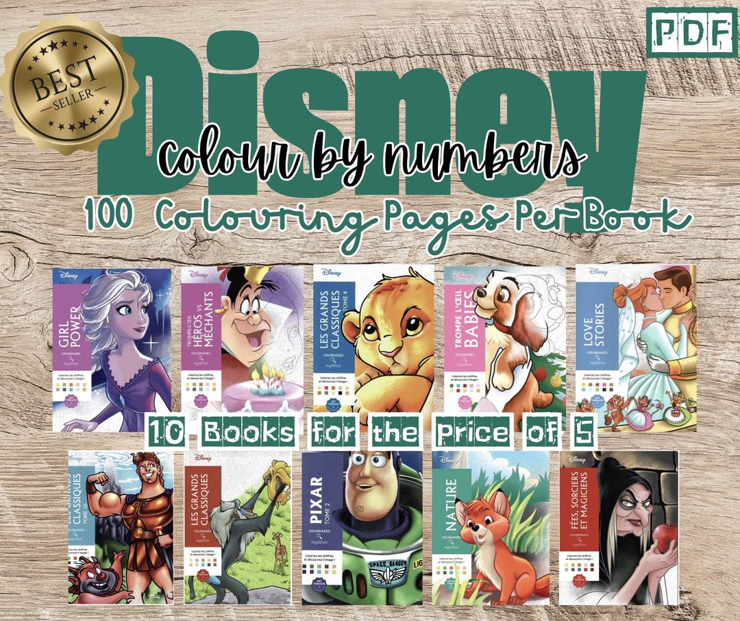 DIGITAL | Disney Colour by Numbers - 10 Books for the Price of 5 ...