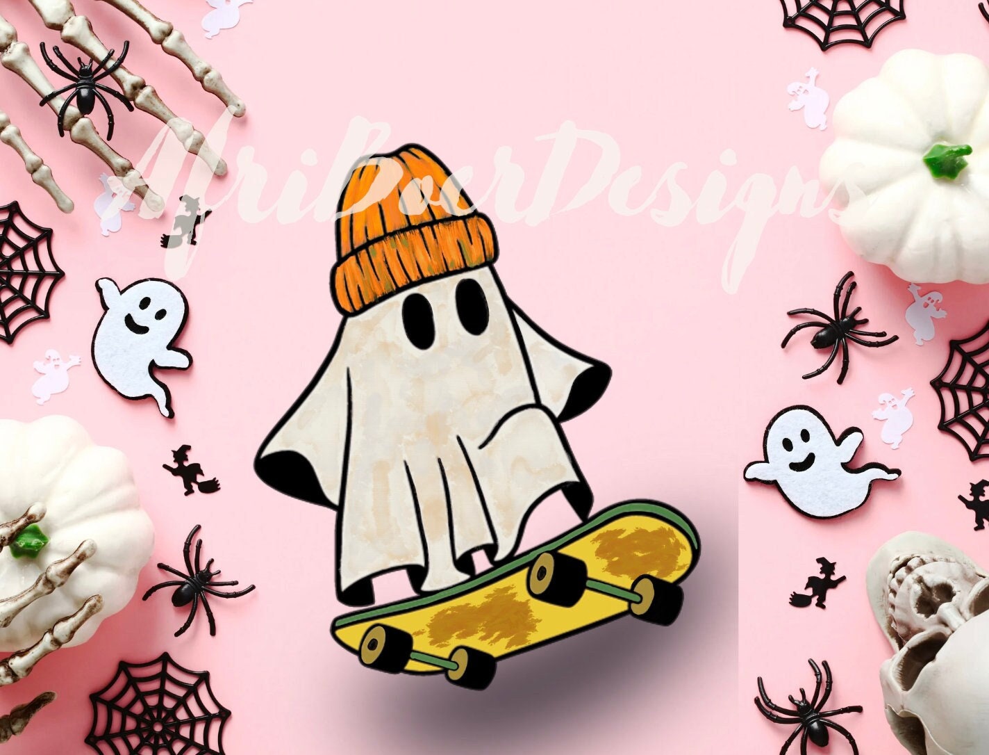 Ghost Skateboard PNG - Etsy