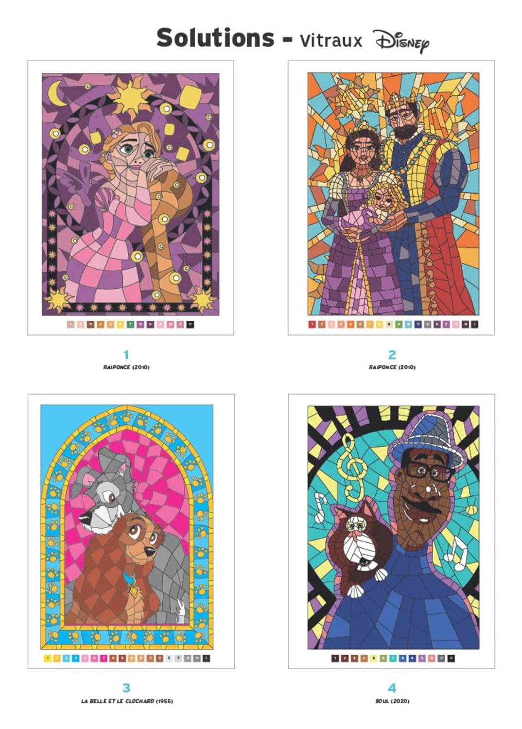 DIGITAL | Disney Mosiac Colour by Numbers - Coloriages Mystères Disney ...