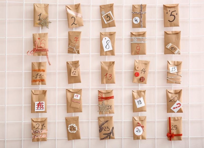 DIY Activity Advent Calendar Kit: Printable Daily Tasks (PDF Download ...