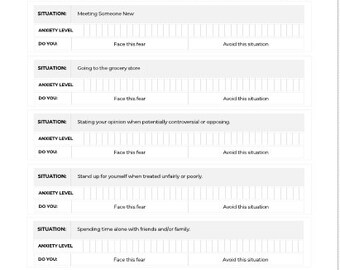Printable Anxiety Journal Panic Attack Relief Mental Health - Etsy