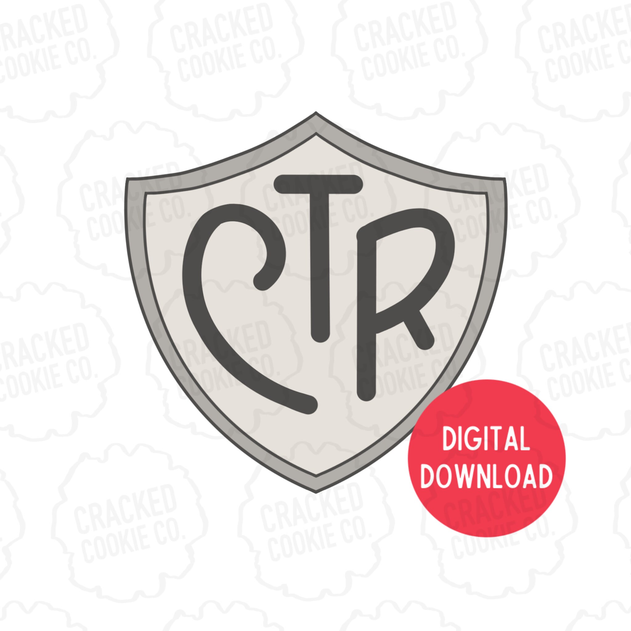 CTR Shield Cookie Cutter Baptism STL File INSTANT - Etsy