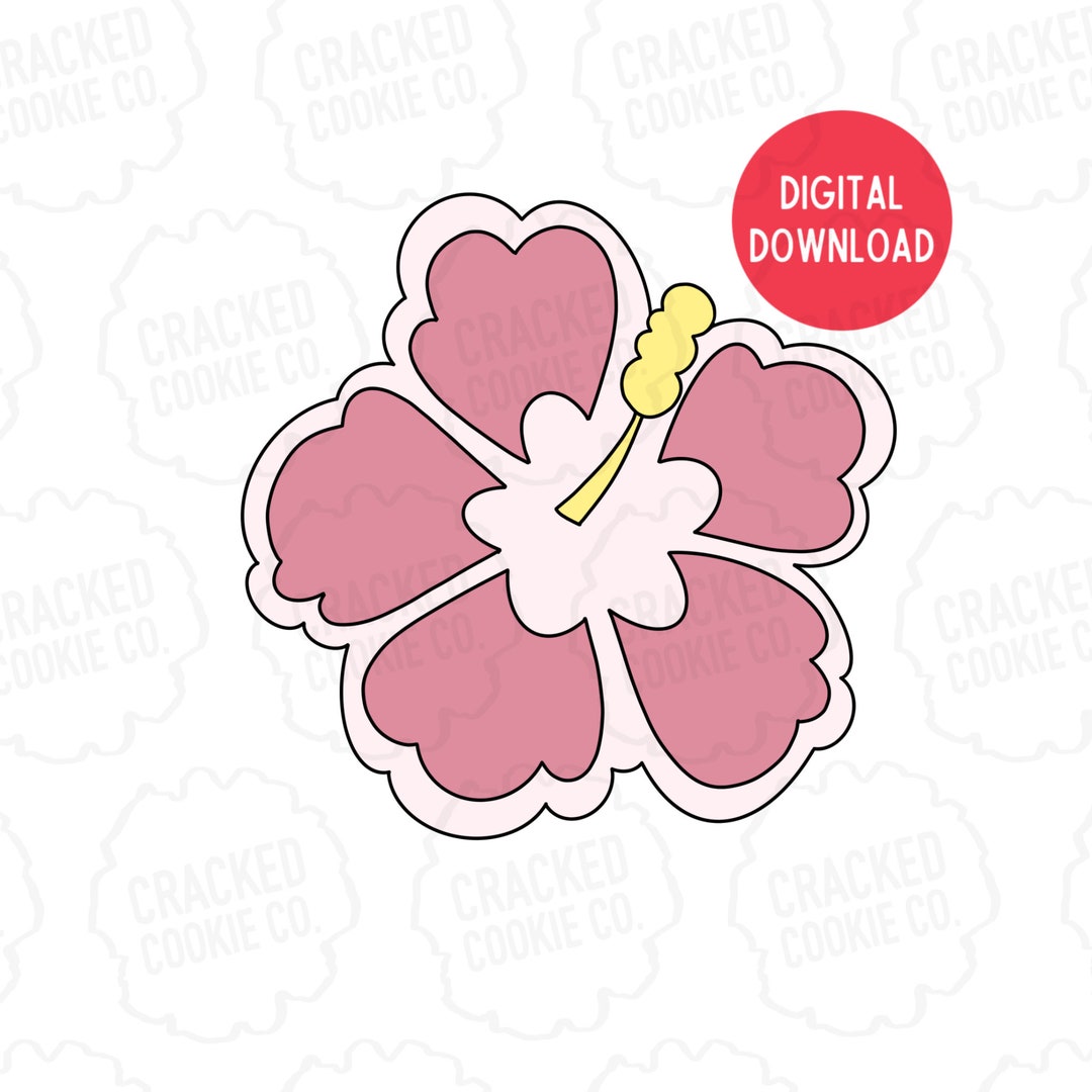 Hibiscus Flower Cookie Cutter- STL File- INSTANT - Etsy