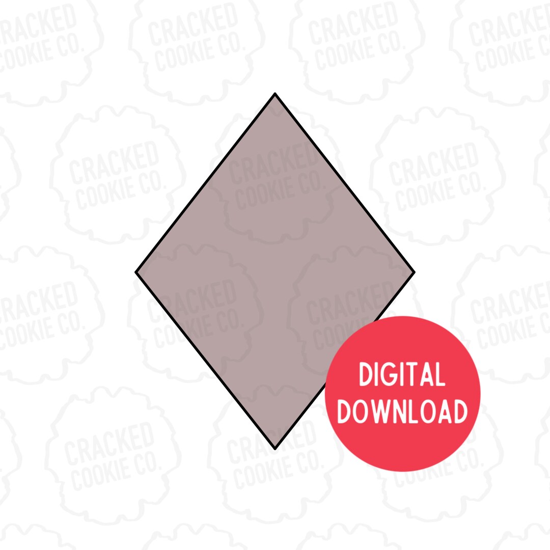 Diamond Cookie Cutter- STL File- INSTANT - Etsy
