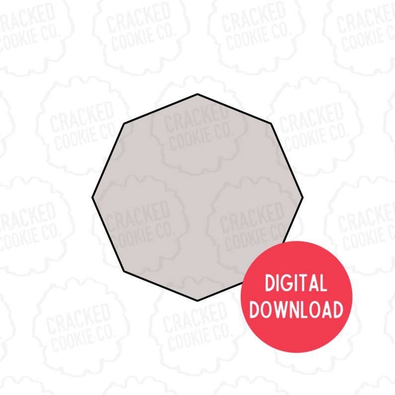 Octagon Cookie Cutter STL File INSTANT - Etsy