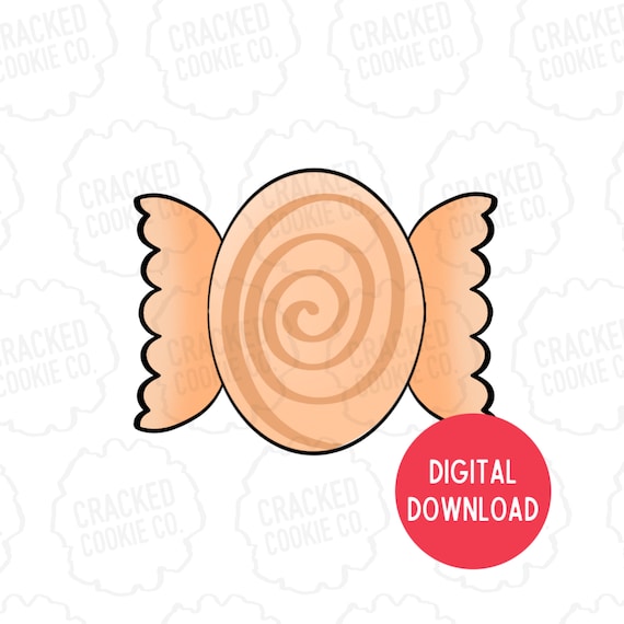 Candy Cookie Cutter STL File INSTANT - Etsy