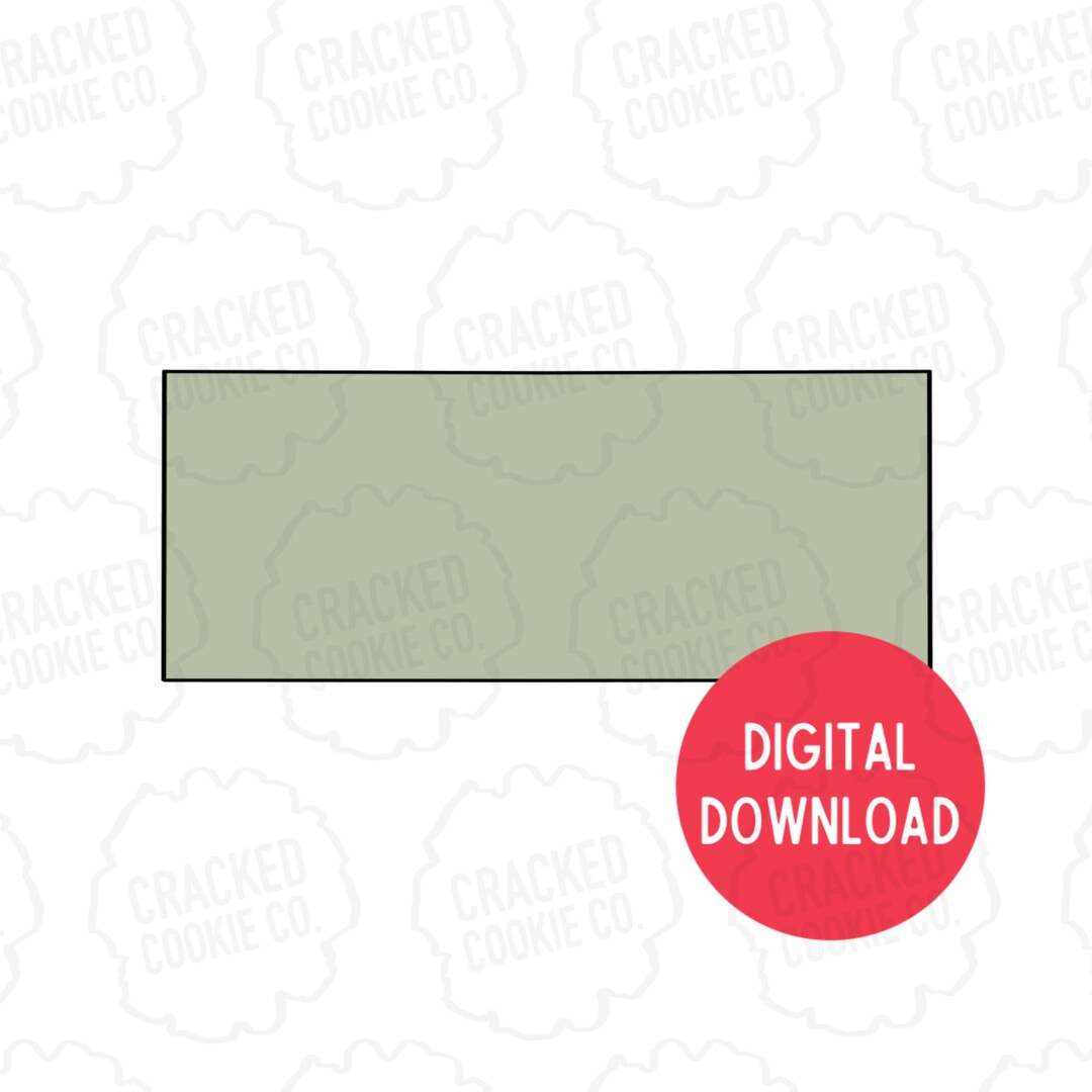 Skinny Rectangle Cookie Cutter- STL File- INSTANT - Etsy
