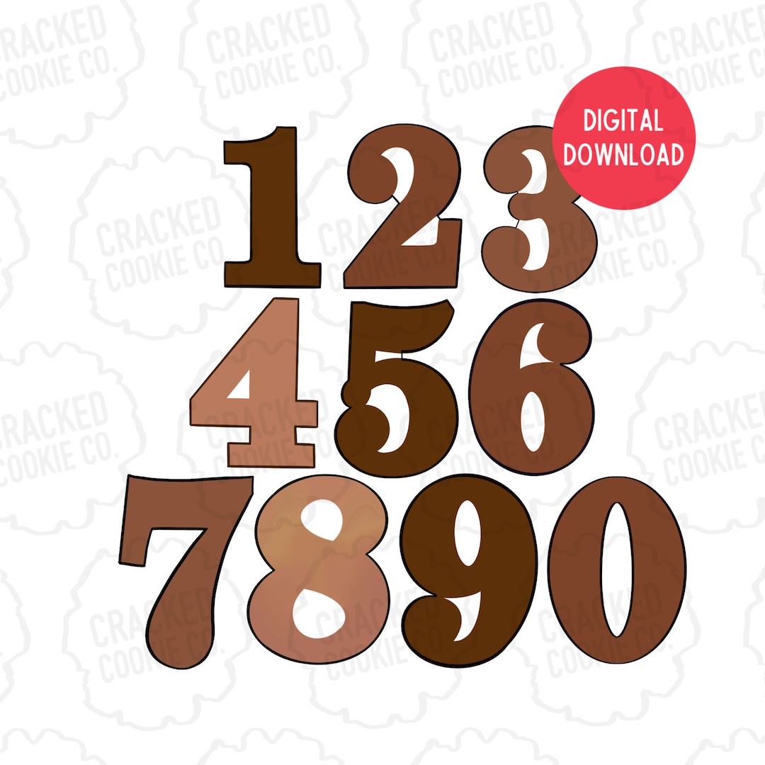 Number Cookie Cutters SET- STL File- INSTANT Download - Etsy