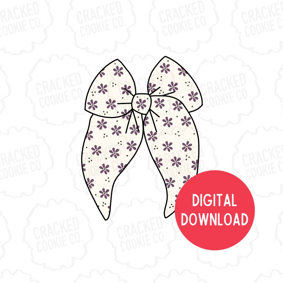Little Poppy Co Bow TWO Cookie Cutter- STL File- INSTANT - Etsy