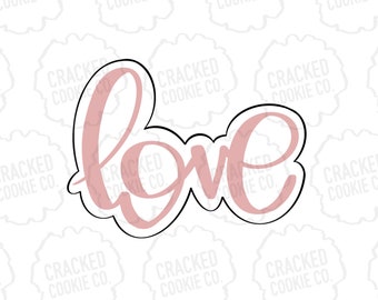 Love Cookie Cutter | Etsy