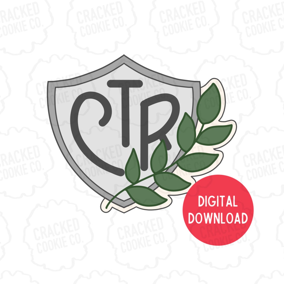 CTR Shield With Greenery Cookie Cutter- STL File- INSTANT - Etsy