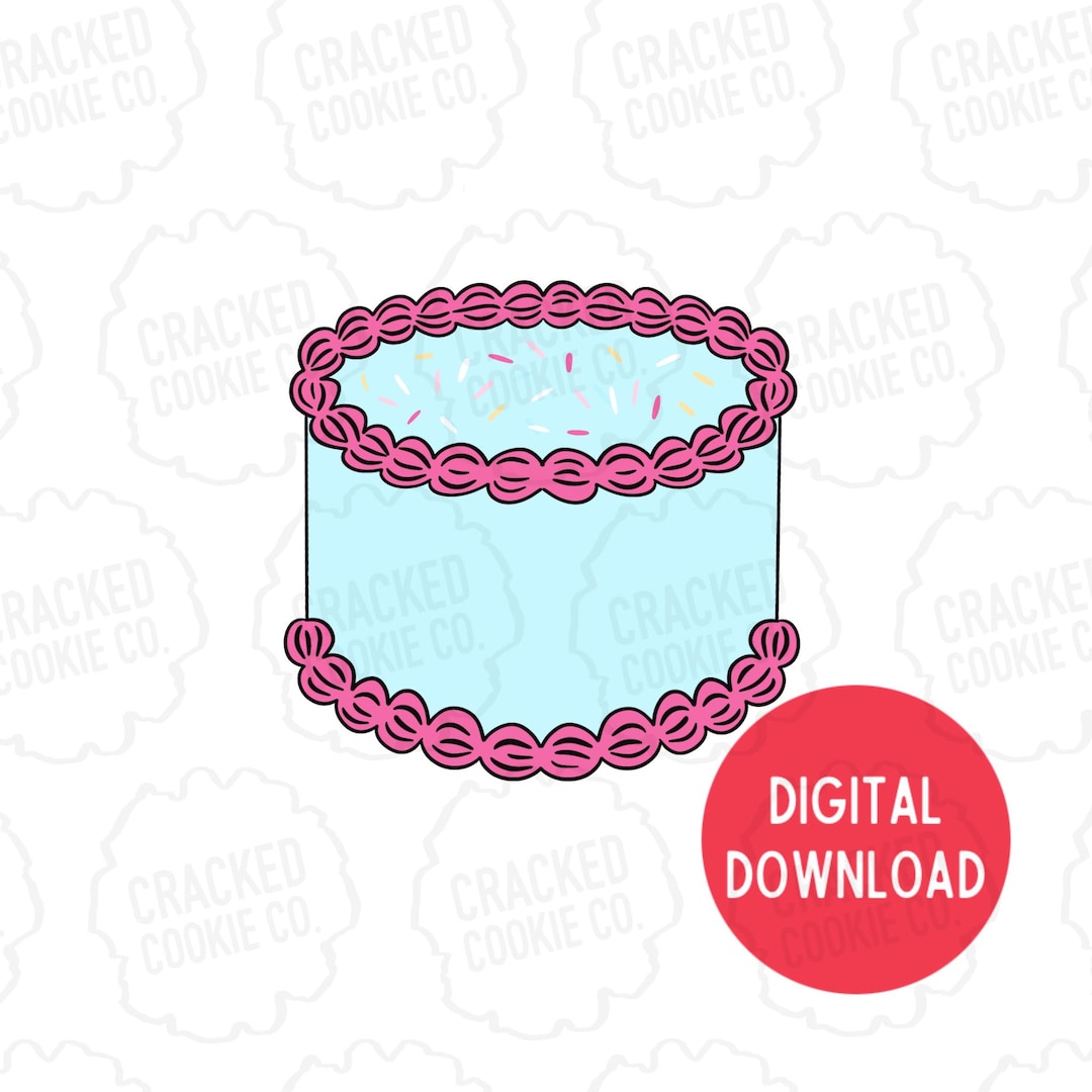 Round Cake Cookie Cutter- STL File- INSTANT - Etsy