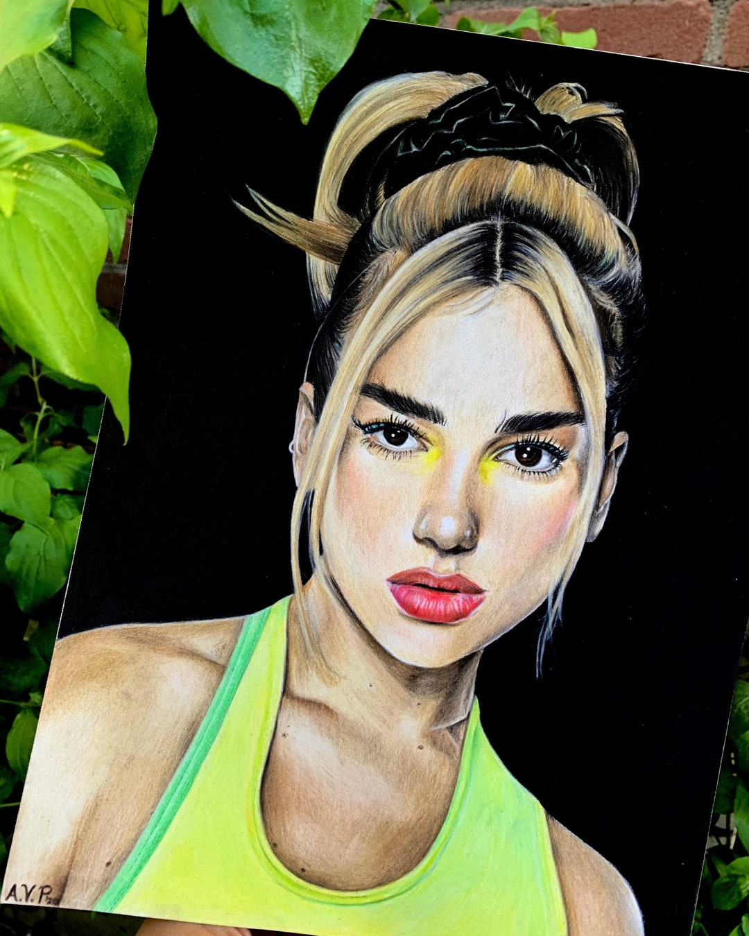 Drawing of Dua Lipa - Etsy