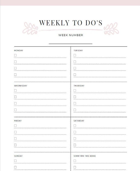 Printable Daily Planner 365 Days 2021 Daily Planner Daily - Etsy