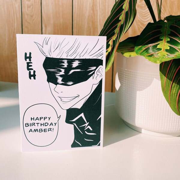 Anime Birthday Card Etsy